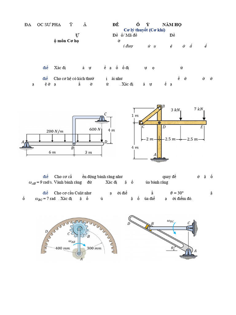 Colythuyet DT hk2 2023-2024 | PDF