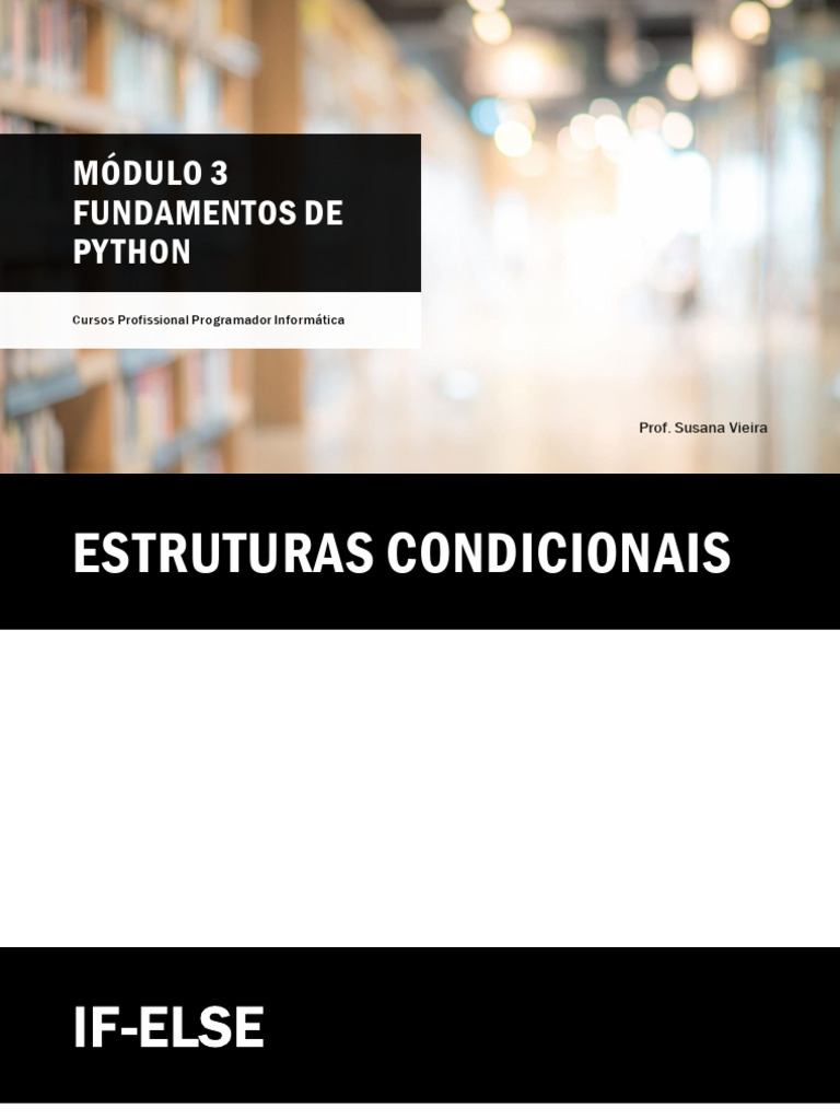 Aula3 - If Else | PDF | Computadores