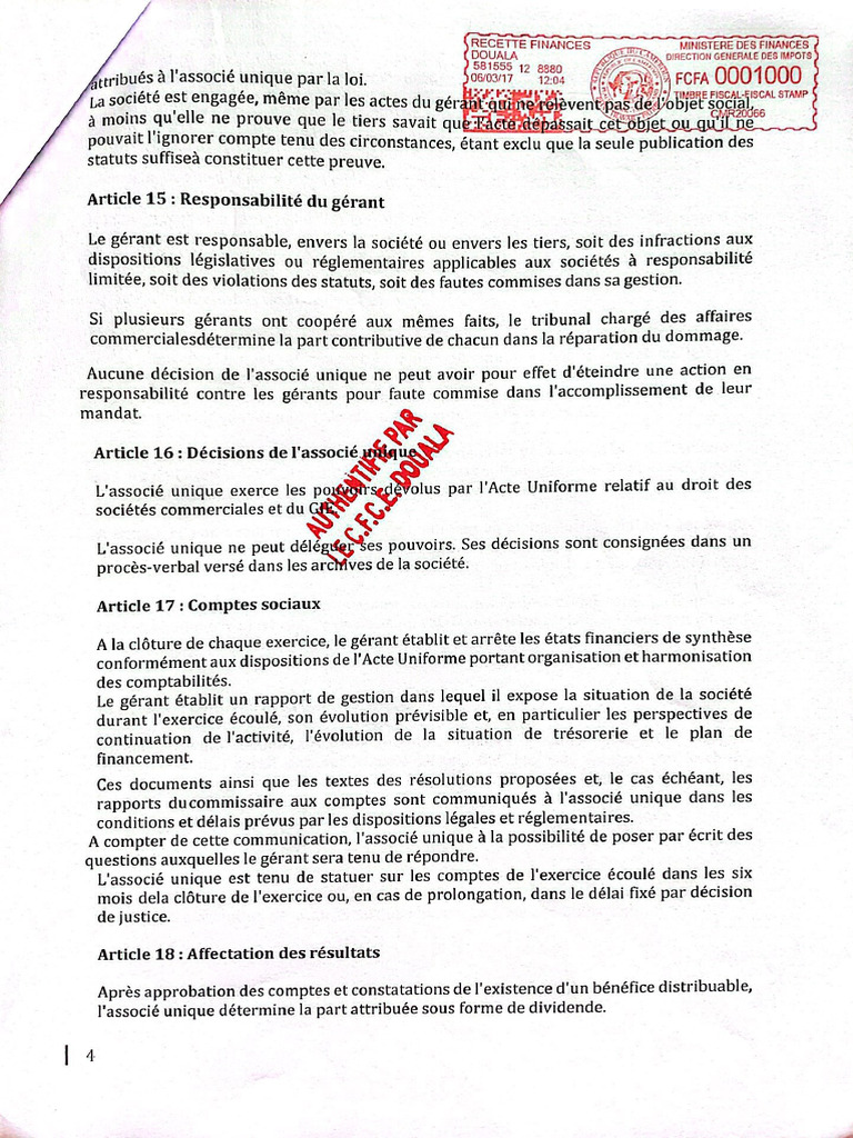 Les Documents de Ma Société 10-06-2023 1 | PDF