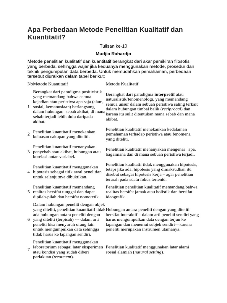 Penelitian Kuantitatif | PDF