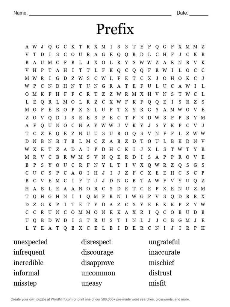 Prefix_875c_61633d7d | PDF | Puzzles | Word Puzzles