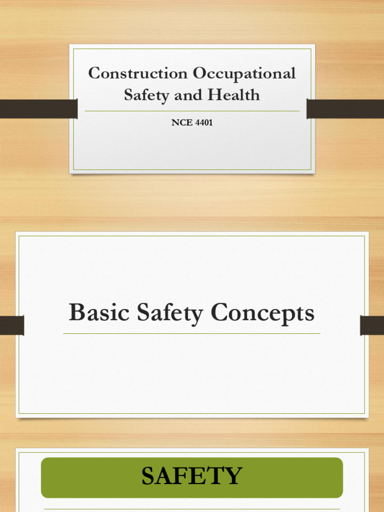 Module 2 - Basic Safety Concepts | PDF | Safety | Occupational Safety And Health