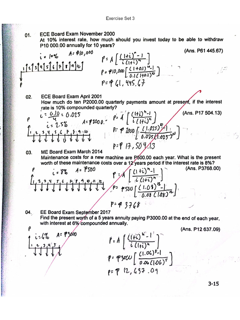 Exercise Set 3 | PDF