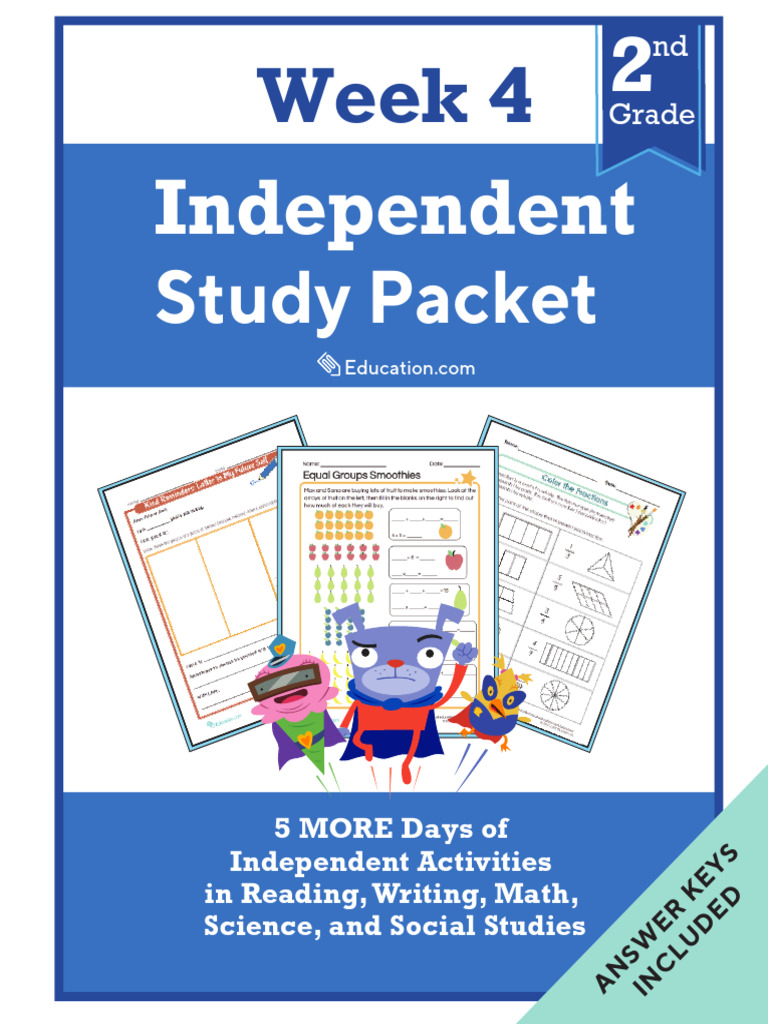Independent Study Packet 2nd Grade Week 4 | PDF | Gratitude | Pronoun