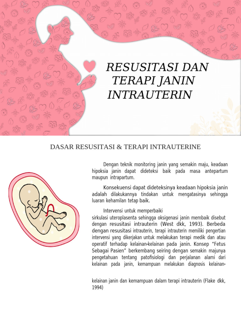 Resusitasi Dan Terapi Janin Intrauterin | PDF