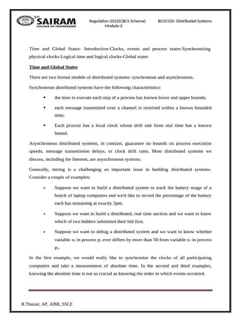 BCS515D: Distributed Systems Overview | PDF | Computing | Computer ...