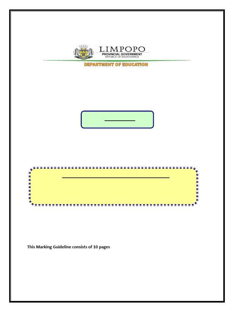 Grade 10 English FAL Paper 3 Guidelines | PDF