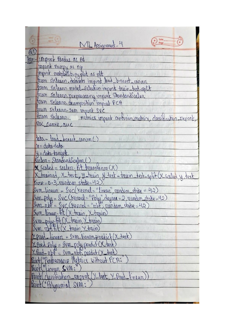 ML Assignment-4 | PDF