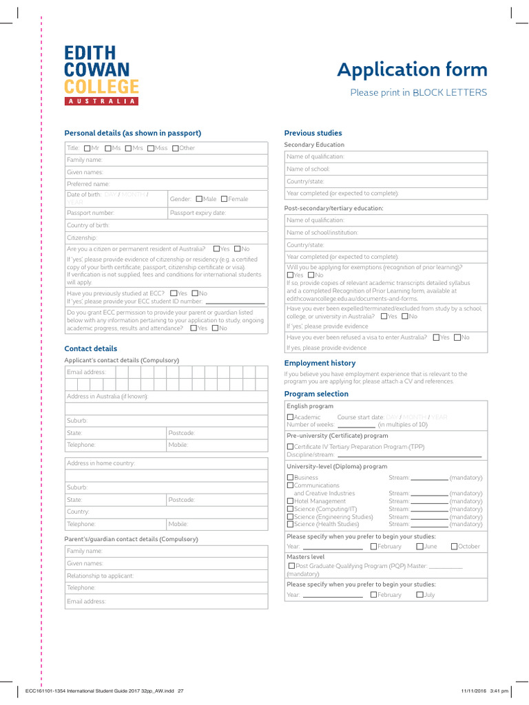 ECC Application Form | PDF | Travel Visa | Passport
