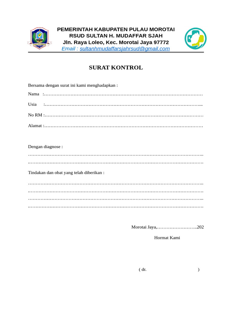 Surat Kontrol Pdf