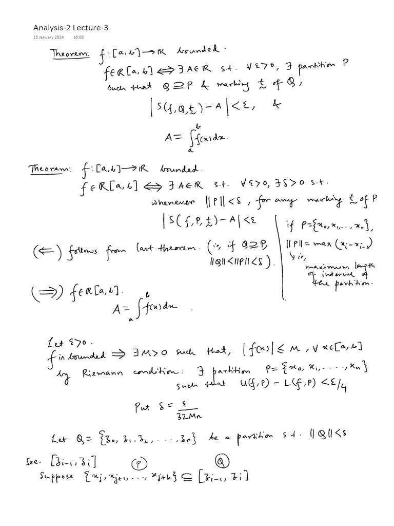 Analysis 2 Lecture 3 | PDF