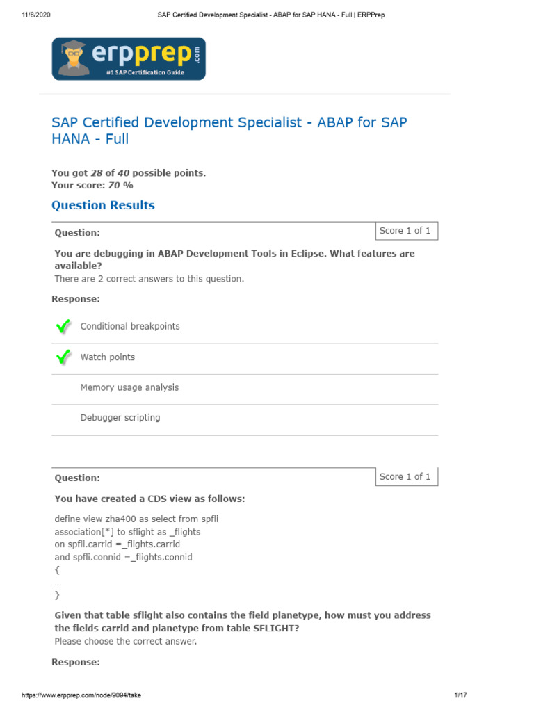 D - Sap Abap - S4 - 100 | PDF | Databases | Computing