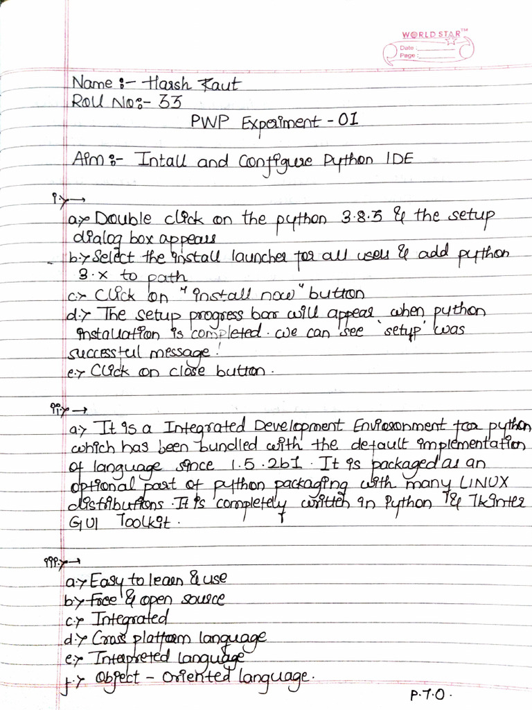 33 PWP 1 | PDF | Science & Mathematics | Computers