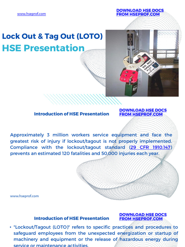 LOTO | PDF | Safety | Occupational Safety And Health