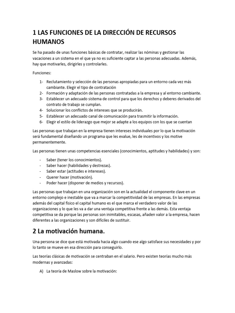 ET9 Recursos humanos | PDF | Reclutamiento | Gestión de recursos humanos