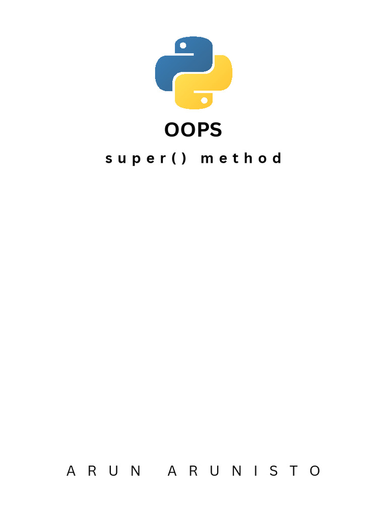 oops super() | PDF