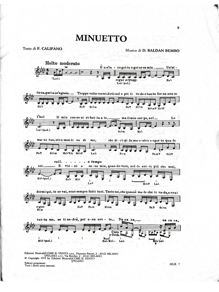 Minuetto | PDF
