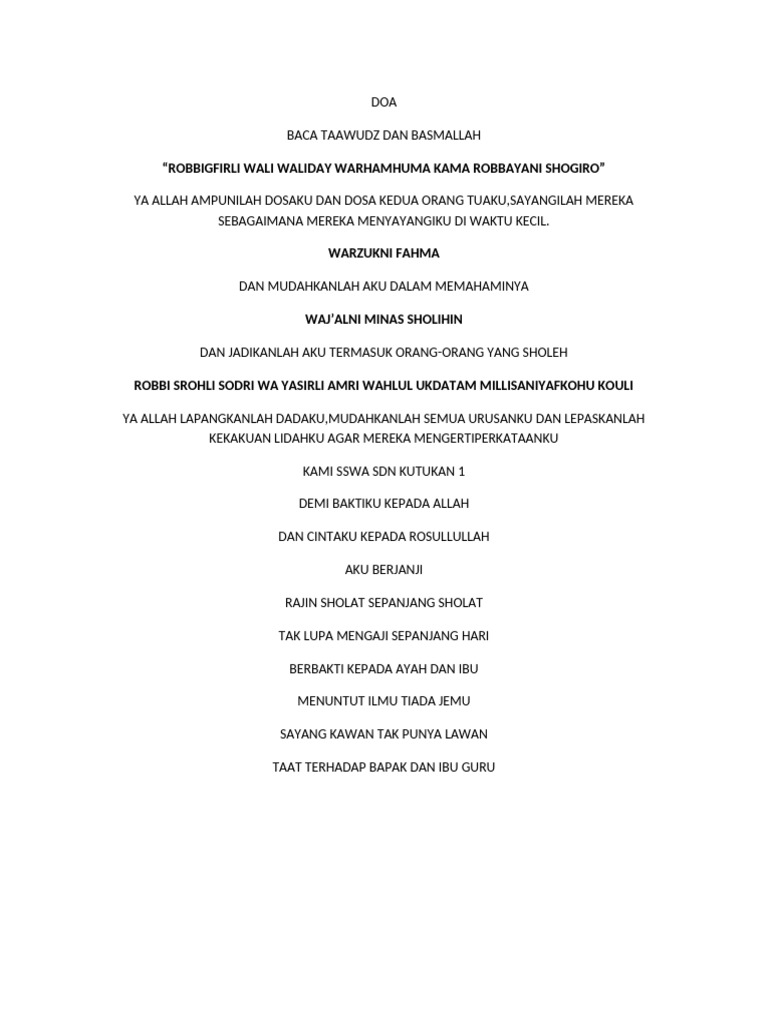 Doa Akhirus Sanah | PDF | Perjalanan | Pengembangan Diri