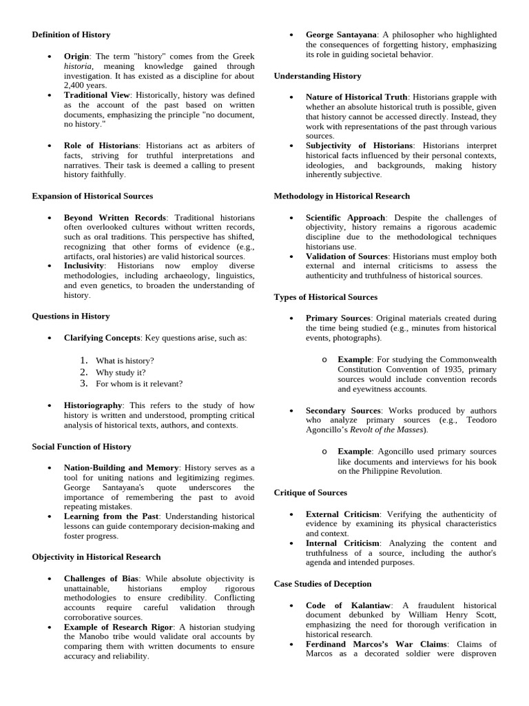 Definition of History | PDF | Methodology | Historian