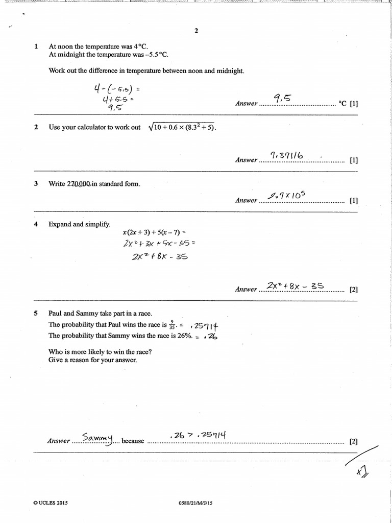 Paper-2-Worked-Solutions Yes | PDF
