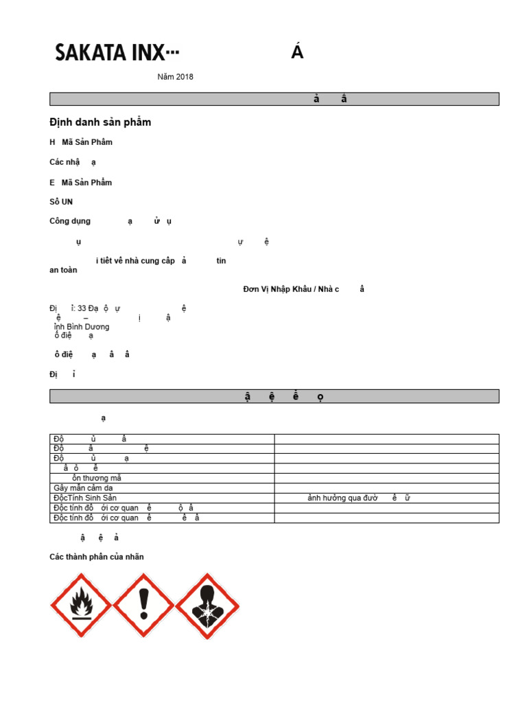 MSDS Lamiall Series New (Vietnamese) | PDF