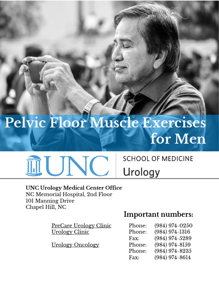 Pelvic Floor Muscle Exercises For Men | PDF | Urinary Incontinence ...