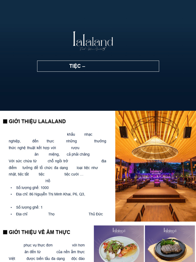 Menu Lalaland | PDF