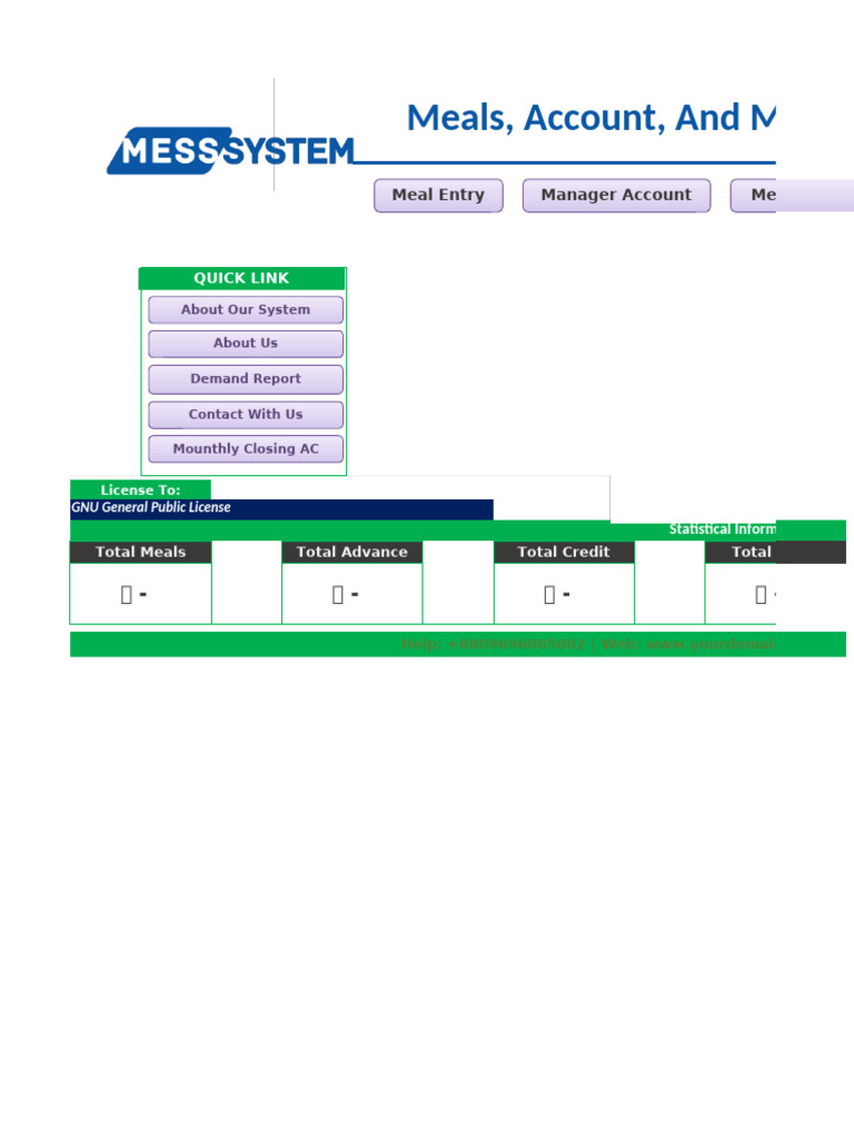 Mess System | PDF | Debits And Credits | Financial Services