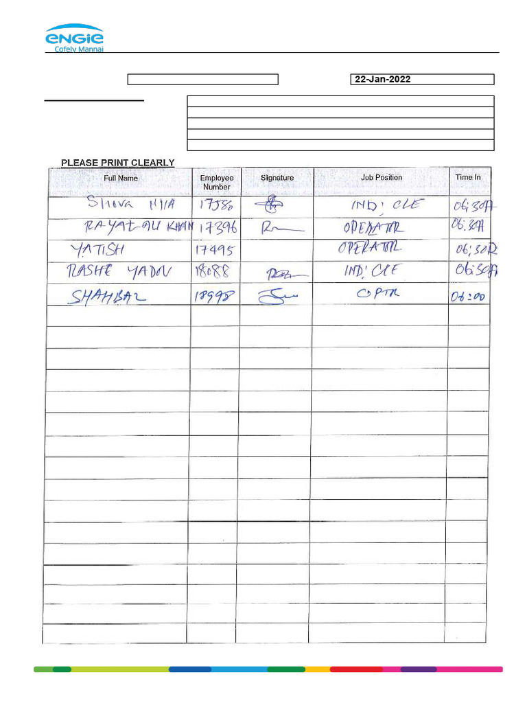 CP3 - Fire Emergency TBT Record | PDF