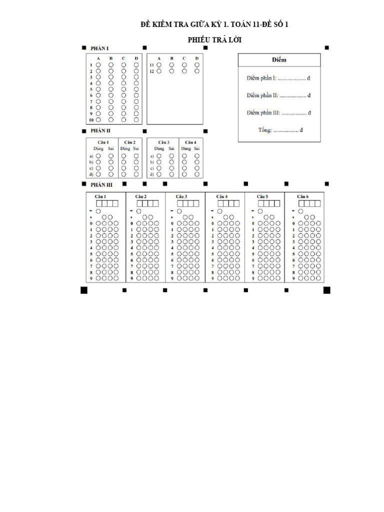 ĐỀ ÔN GK1-SỐ 1 | PDF