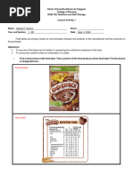 Energen Product Label and Nutrition Facts | PDF