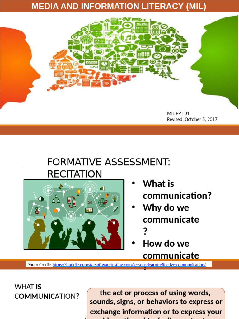 M1-Introduction To Media and Information Literacy - 1 | PDF ...