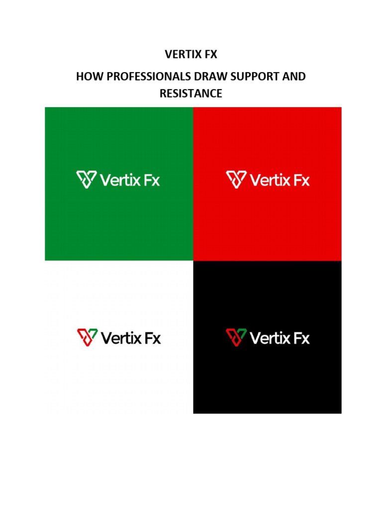 Vertix FX (How Professionals Draw Support and Resistance) | PDF ...