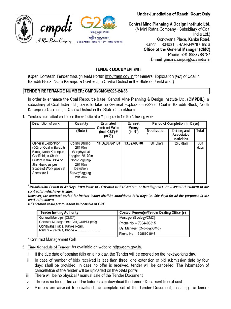 Tender Document | PDF | Value Added Tax | Joint Venture