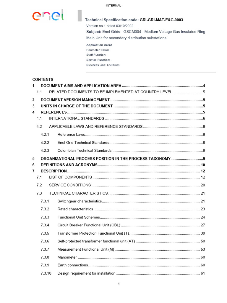 Eneld Distrib RMU | PDF | Electrical Substation | High Voltage