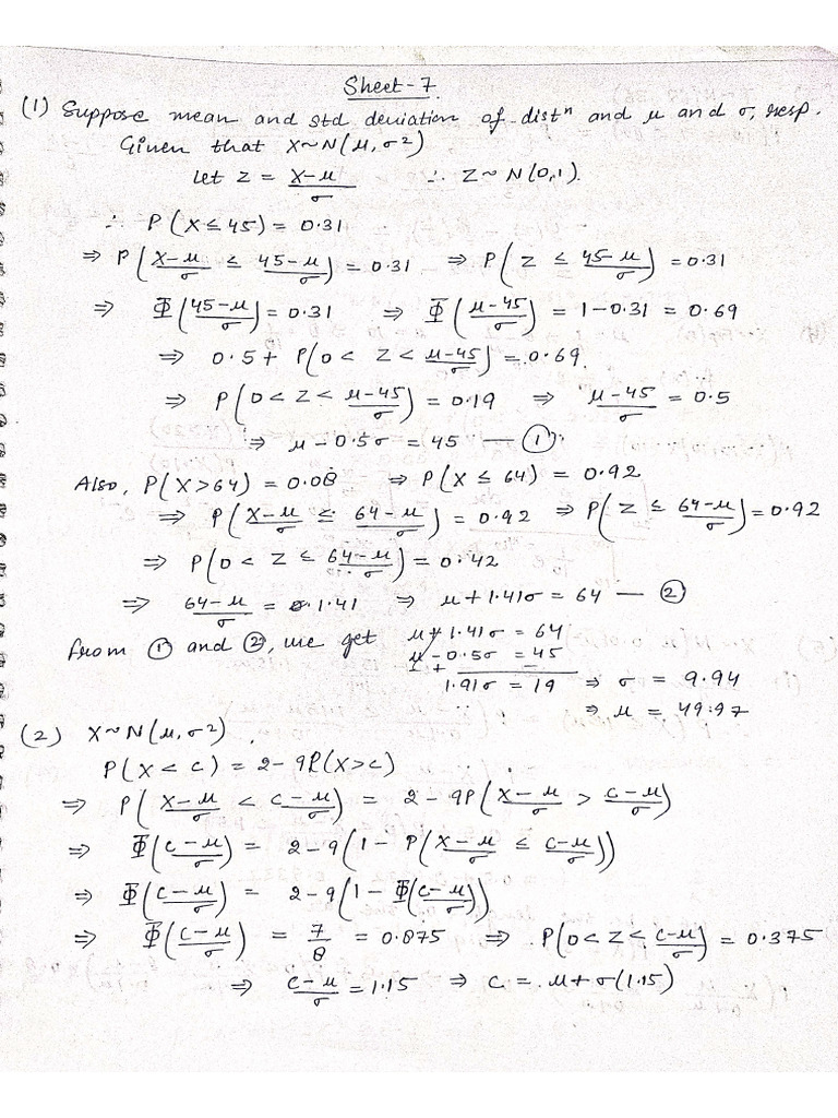 Tutorial Solu-7 | PDF