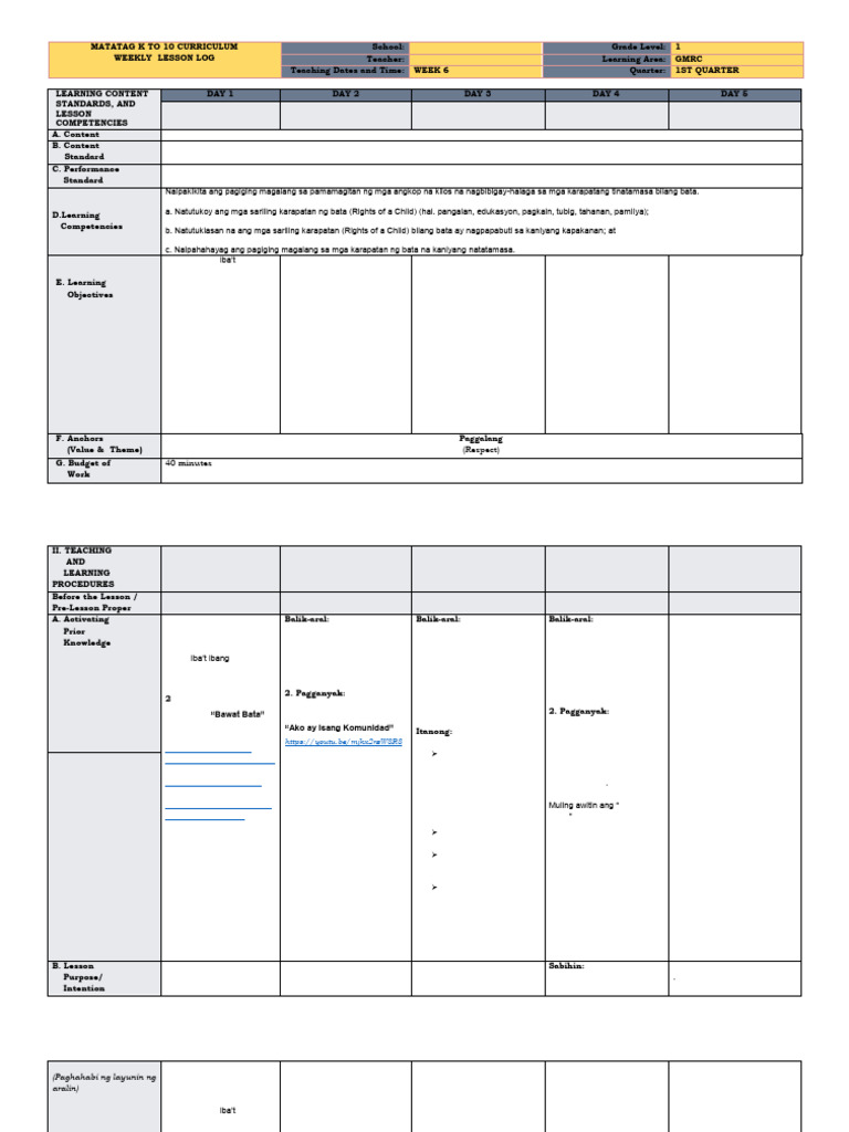 LE GMRC1 Q1 Week6 v2 | PDF