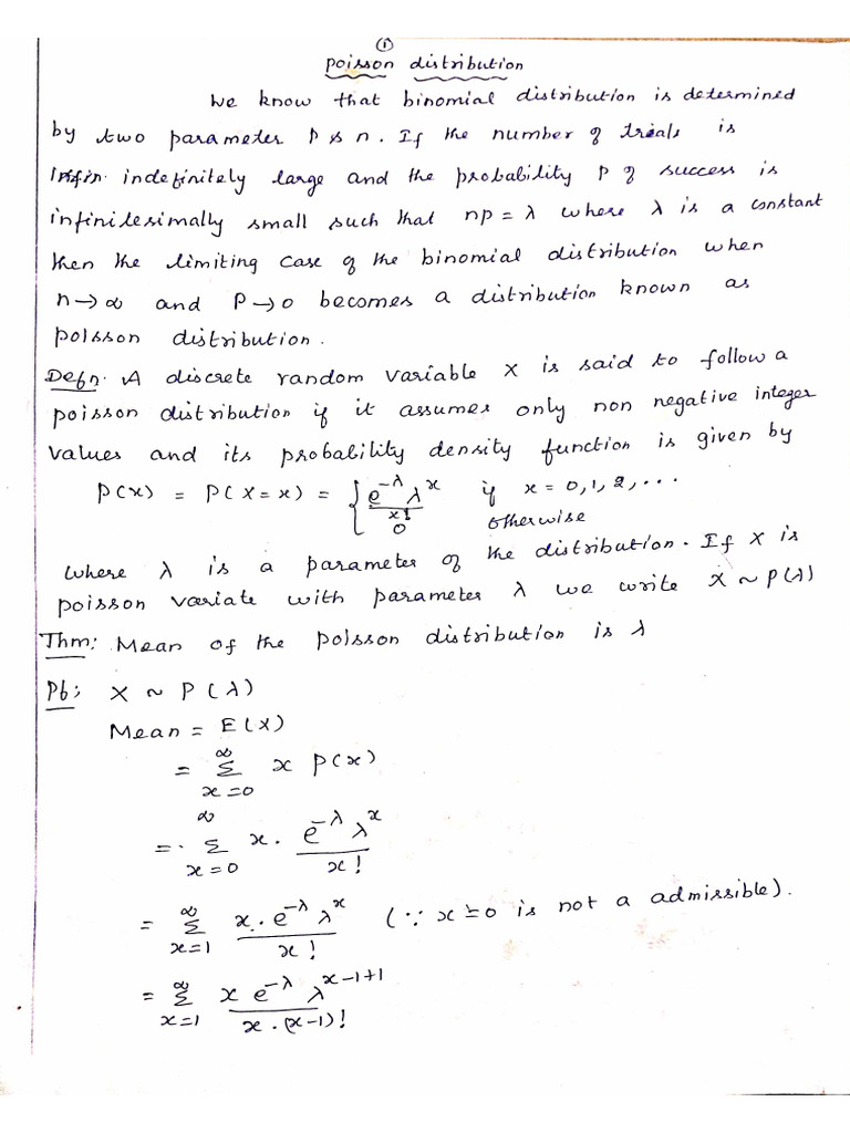 Poisson Distribution | PDF