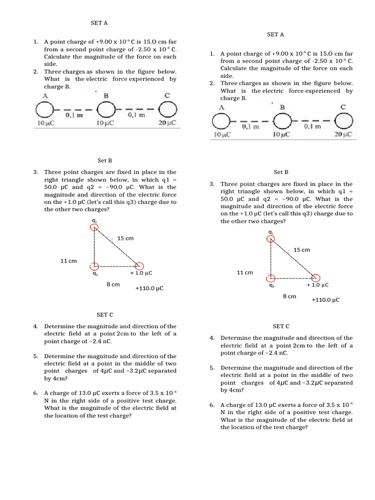 Physics 2 Summative | PDF | Electric Field | Force