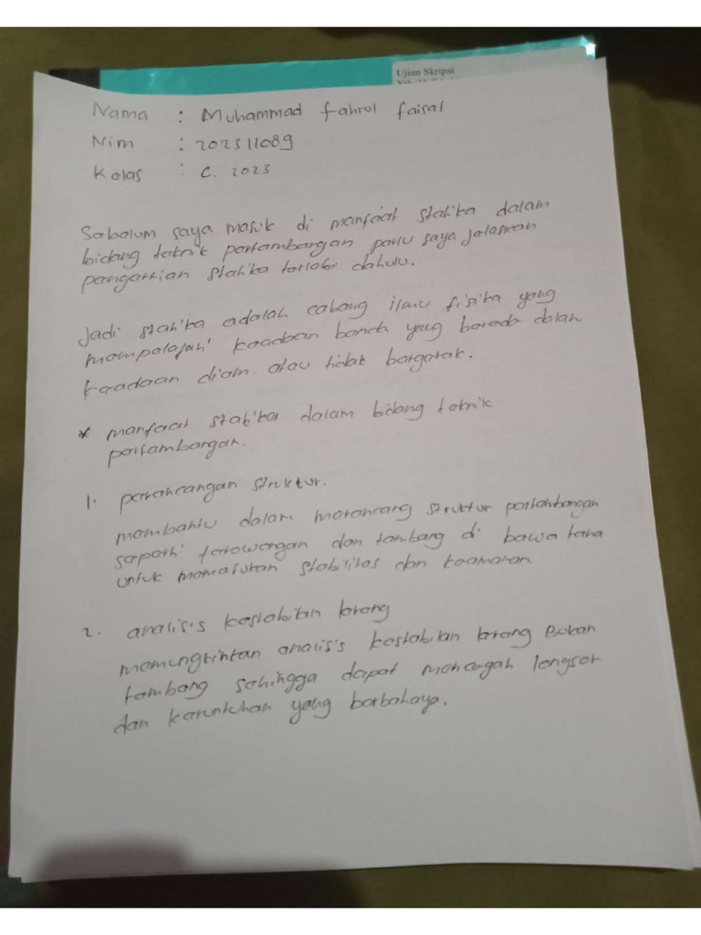 Tgs Muh. Fahrul Faisal | PDF