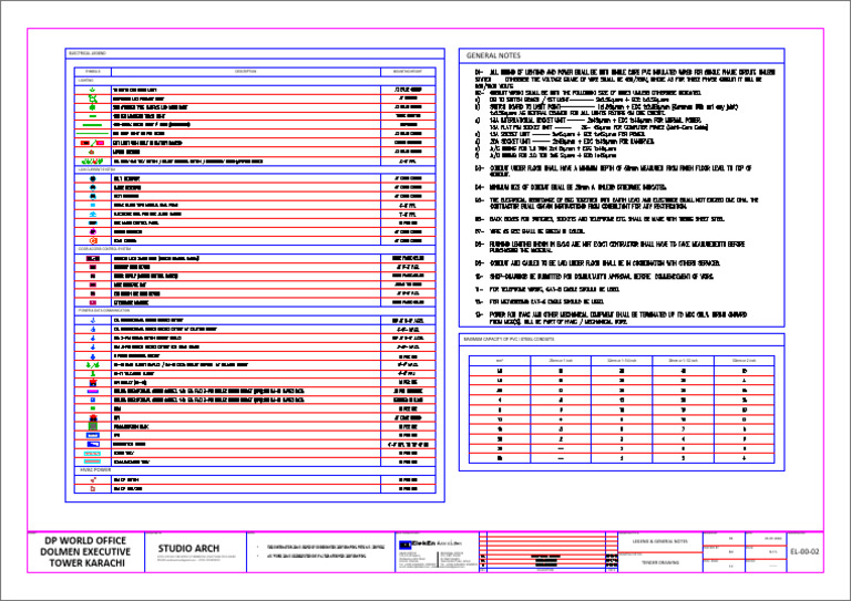 Electrical MEP General Notes & Legend | PDF | Building Engineering ...