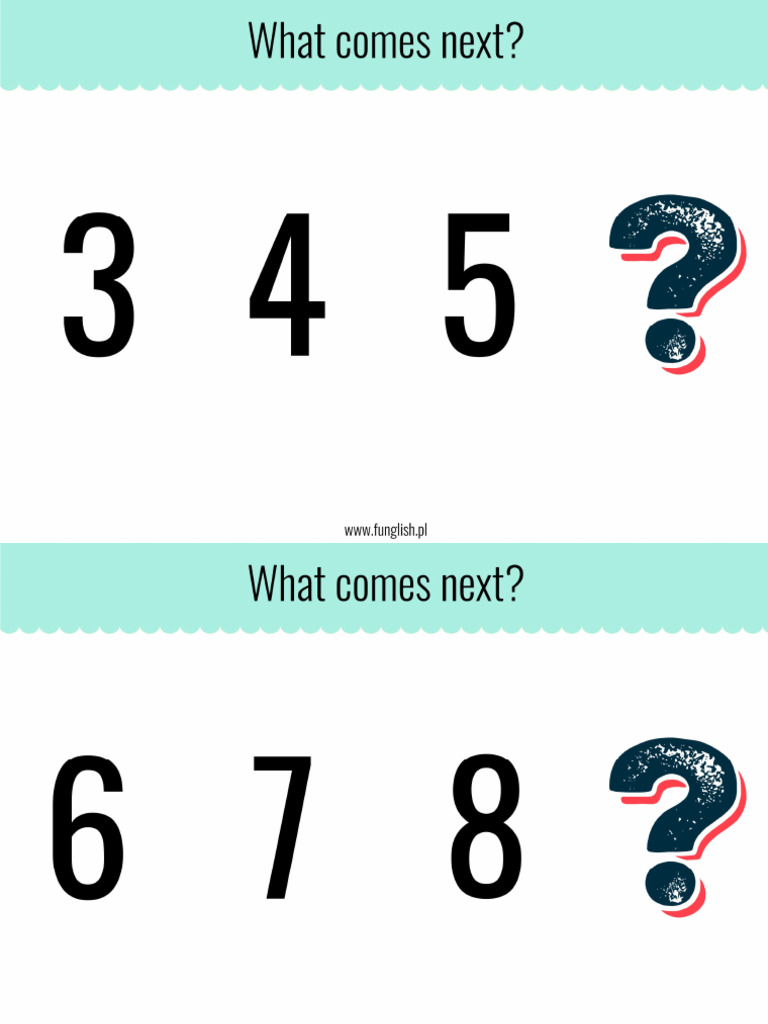 What Comes Next Numbers | PDF