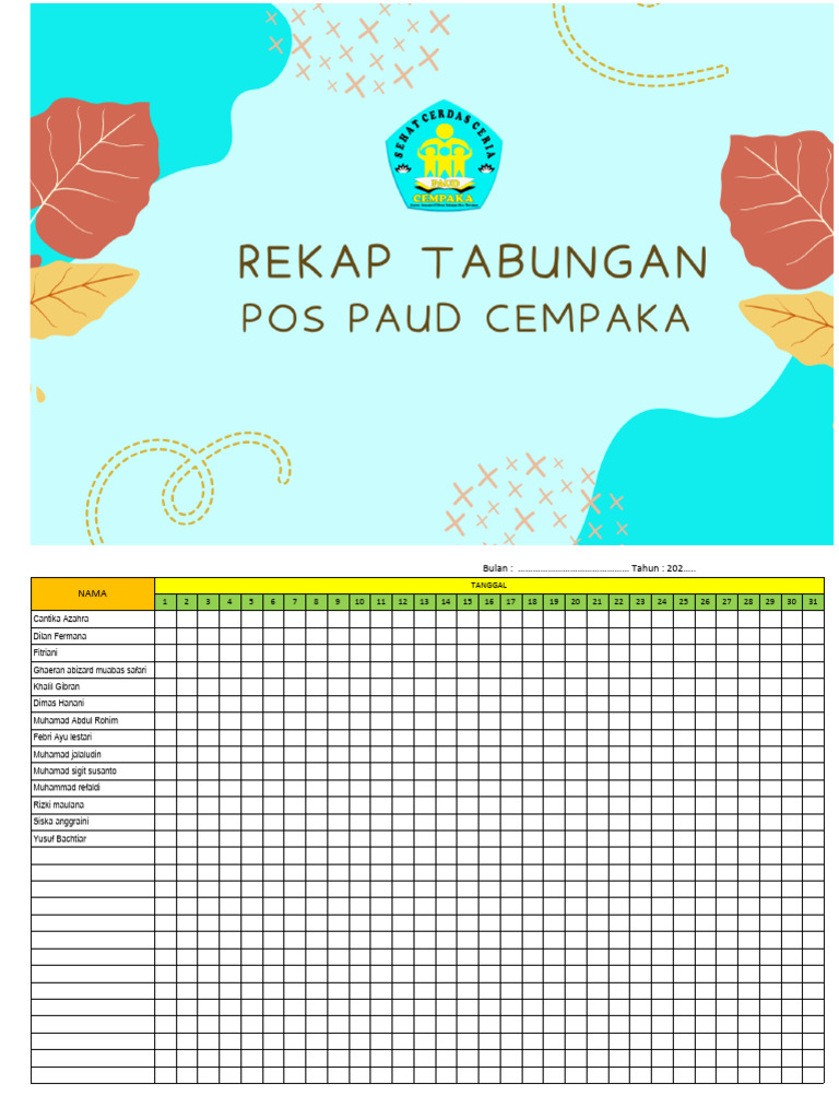 Tabel Tabungan Cempaka | PDF