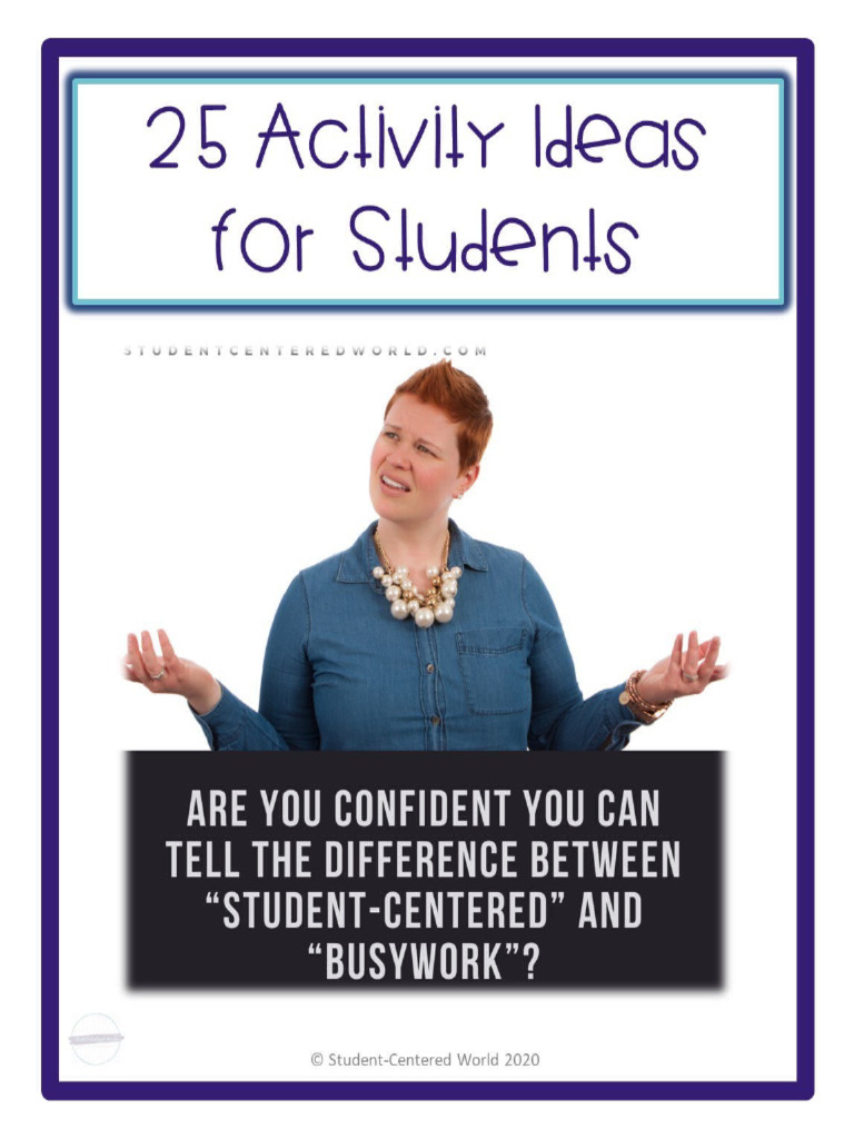 25 Lesson Plan Activity Ideas | PDF