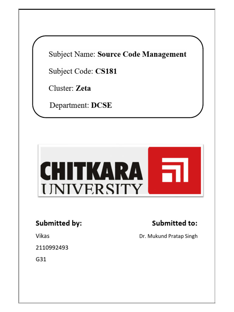 scmfile | PDF | Version Control | Computer File