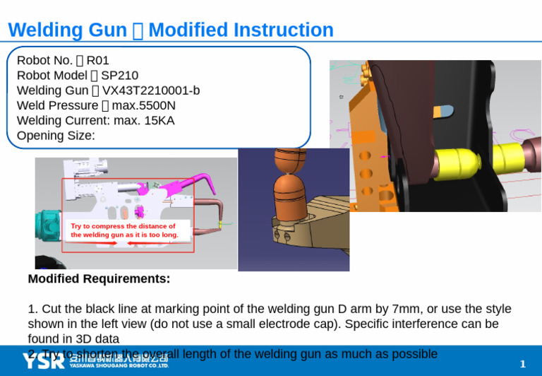 Sample of Welding Gun Modification | PDF