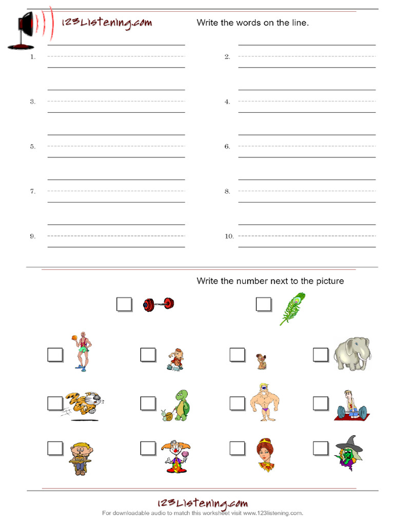 Listening Grade 1 Pdf