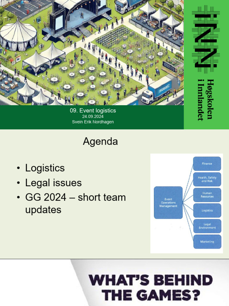 Event Logistics and Legal Considerations | PDF | Logistics | Business