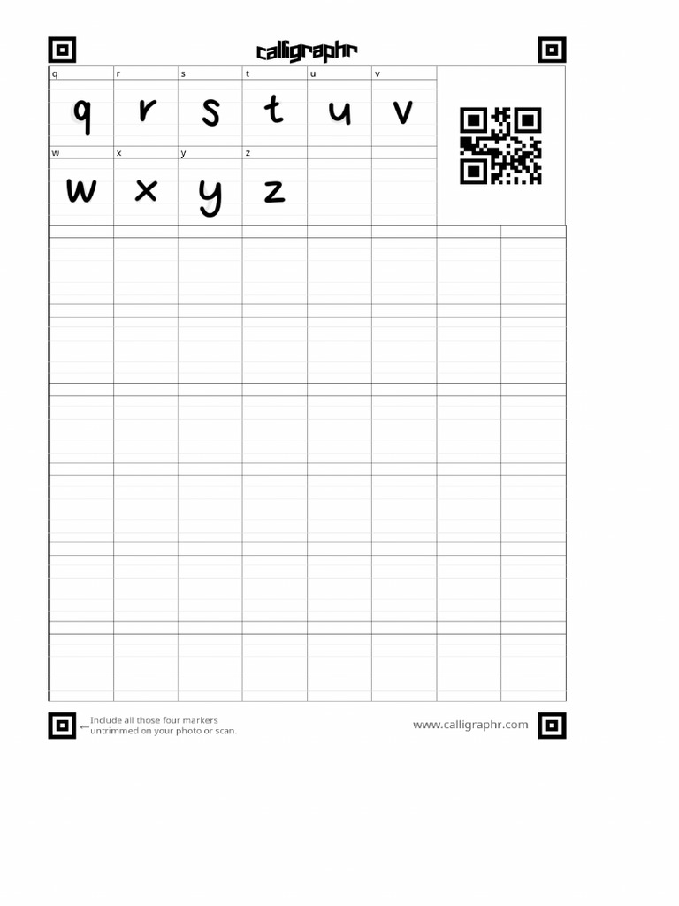 Calligraphr-Template 2 | PDF