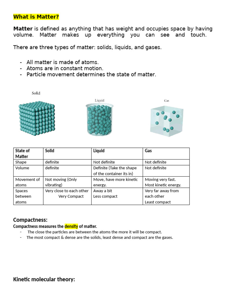 Review 2 - Matter and Its States | PDF | Matter | Gases